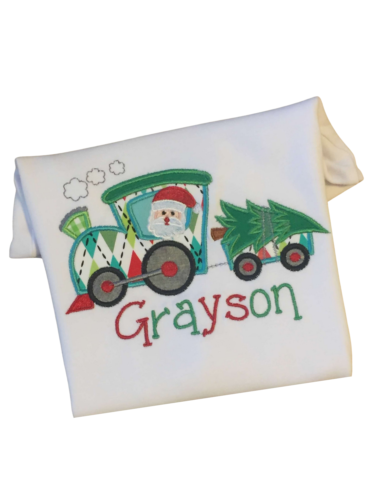 Christmas Train Embroidery – MUDBUGSBTQ