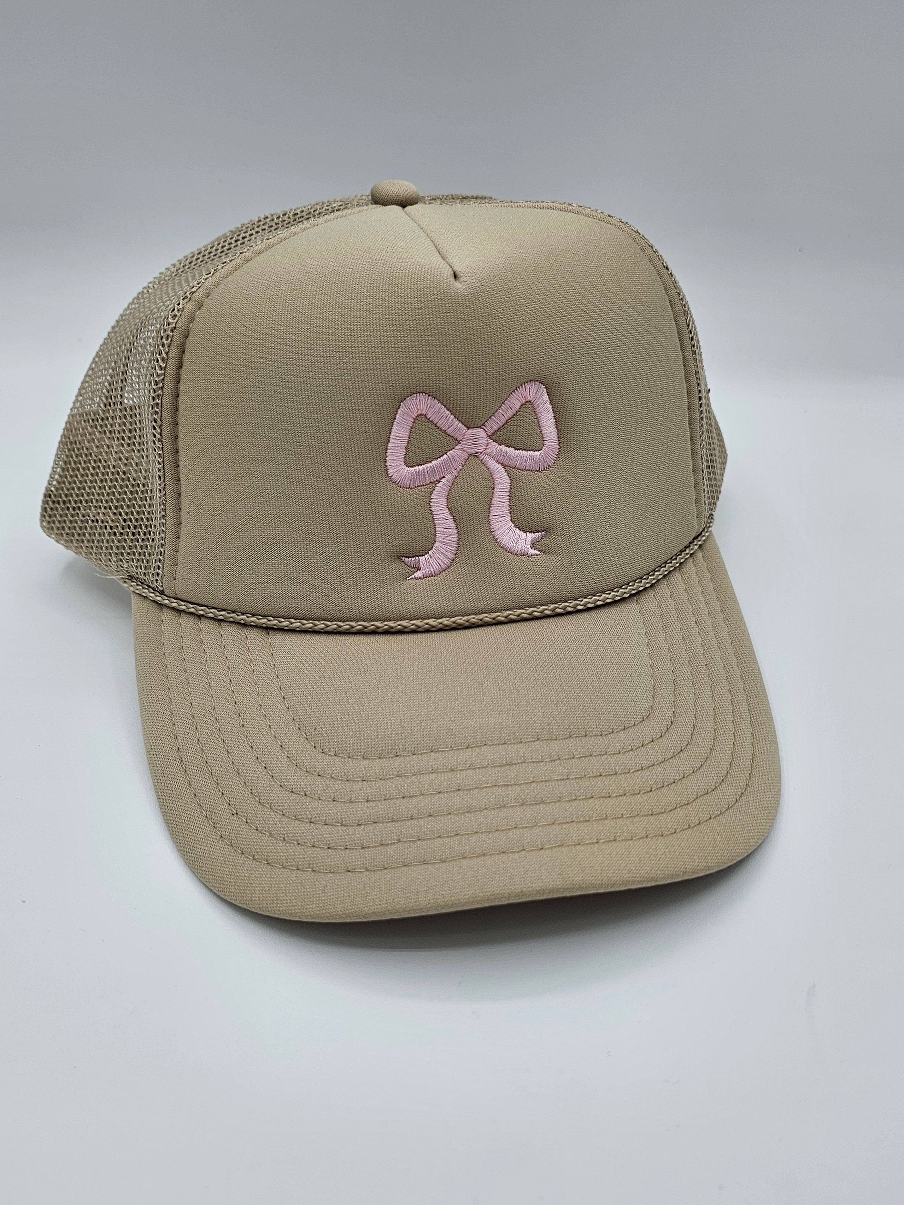 Pink Bow Trucker Hat – MUDBUGSBTQ