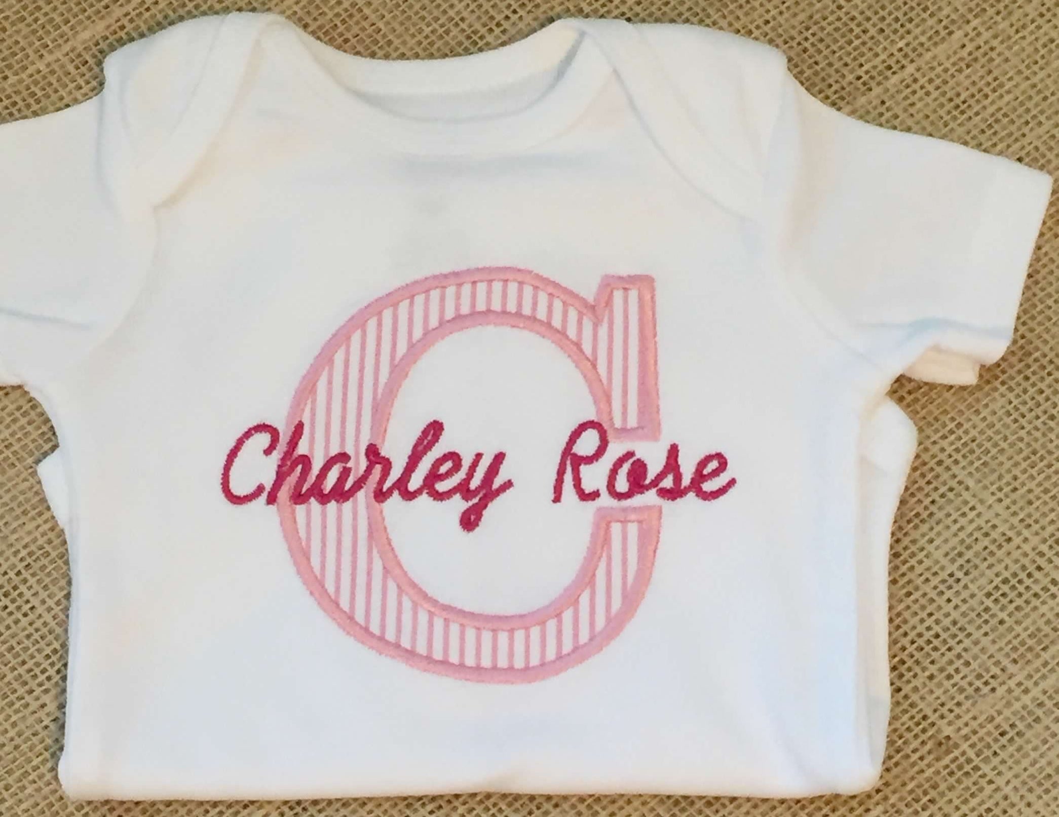 Girls Initial Applique – MUDBUGSBTQ